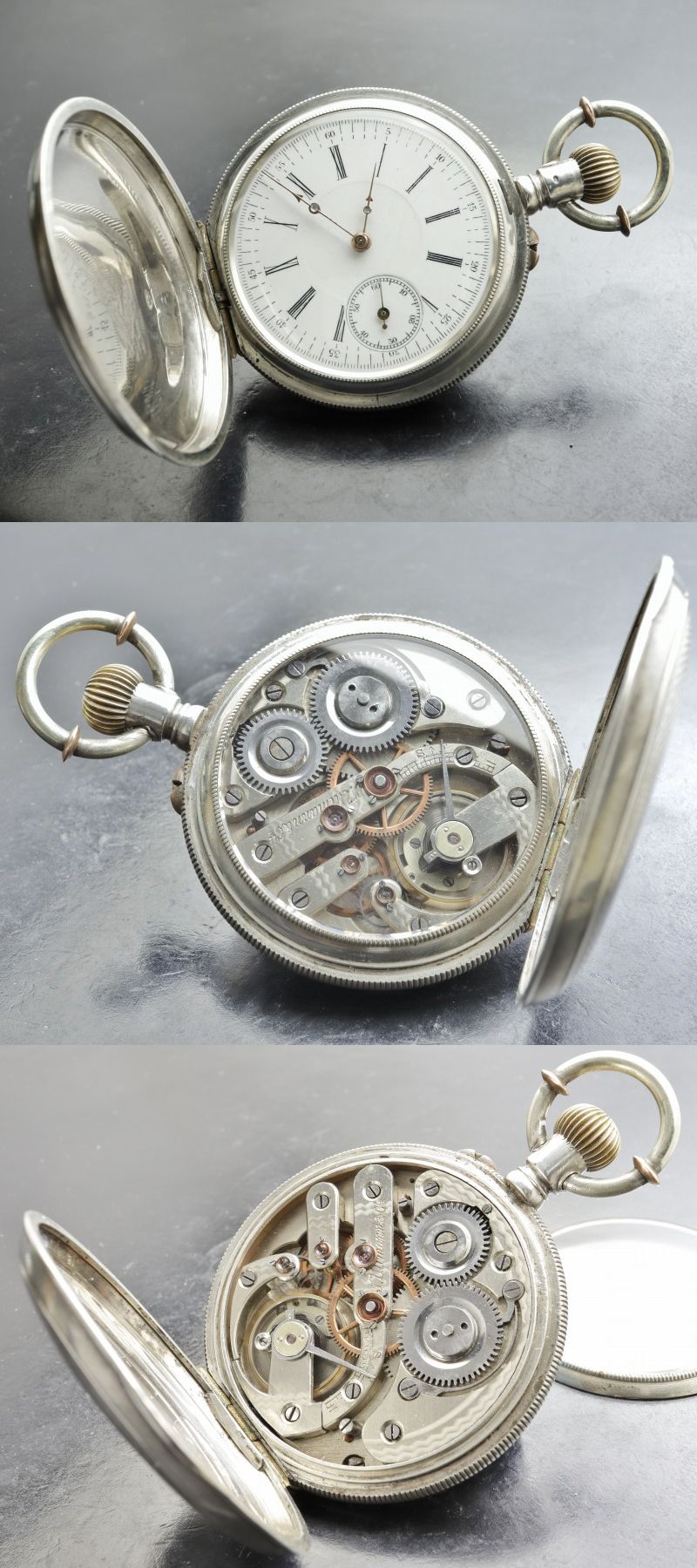 代購代標第一品牌－樂淘letao－J.Ullmann フルハンター 銀無垢 商館時計 1893-1910年